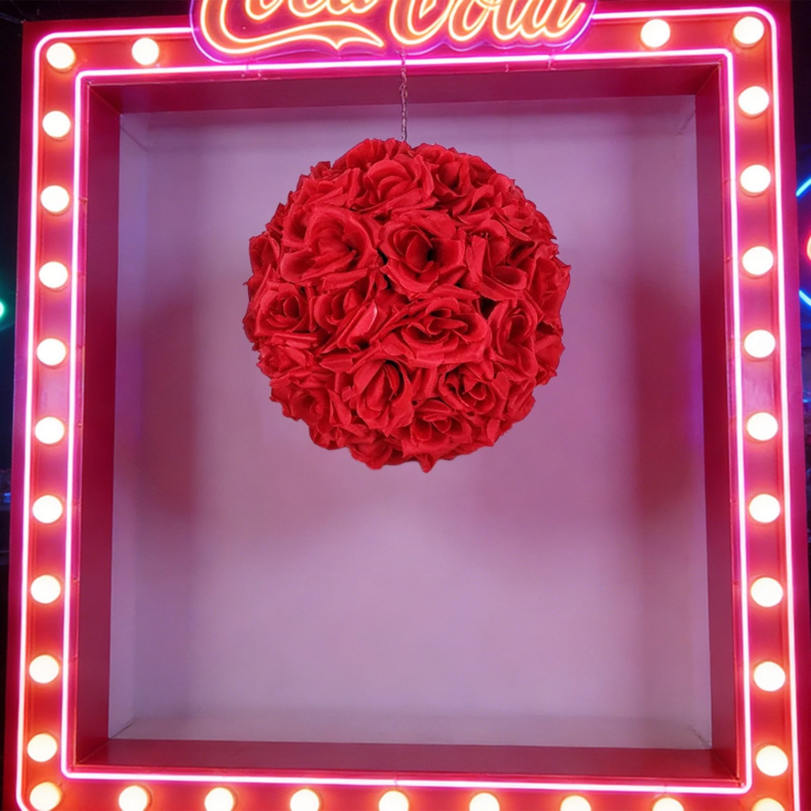 Artificial Wedding Centerpieces – 11.8 Inch Satin Rose Hanging Floral ...
