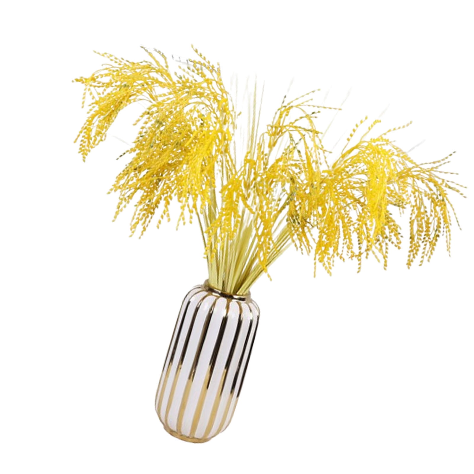 Artificial Wheat Stalks Fake Flowers Golden Sunshine Color Home Decor ...