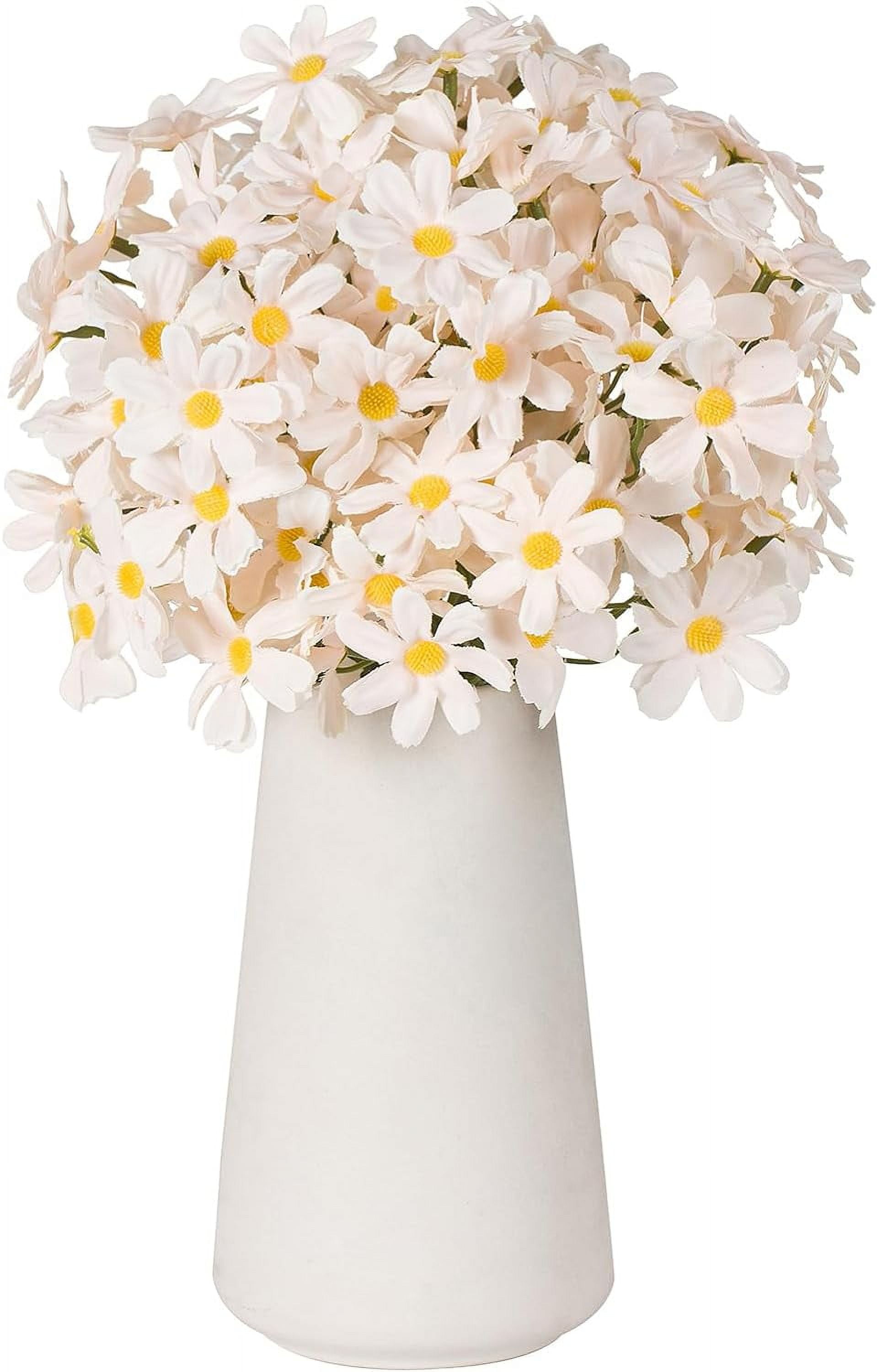 Artificial White Daisy Flowers,Silk Daisy Flowers Fake Daisies ...