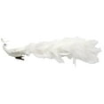 Artificial White Peacock Ornament Christmas Tree Feathered Simulation