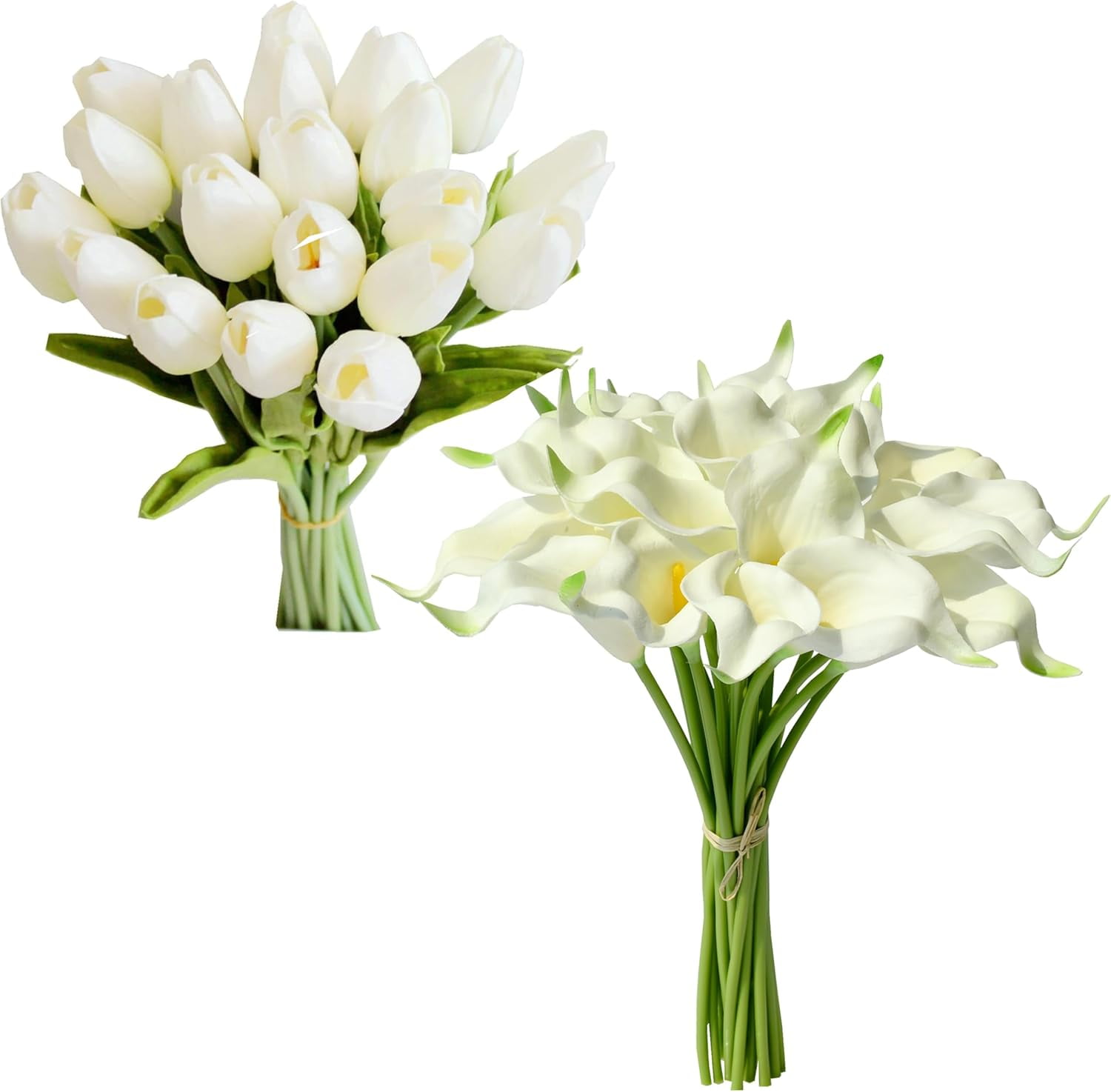 Artificial White Tulips Artificial White Calla Lilies - Walmart.com