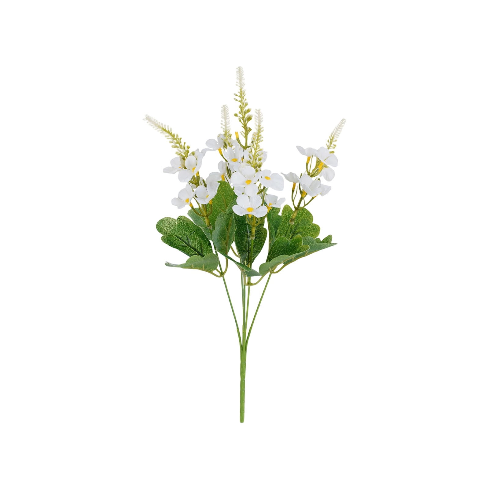 Artificial White Violet Flower Bouquet, Faux Floral For Wedding ...