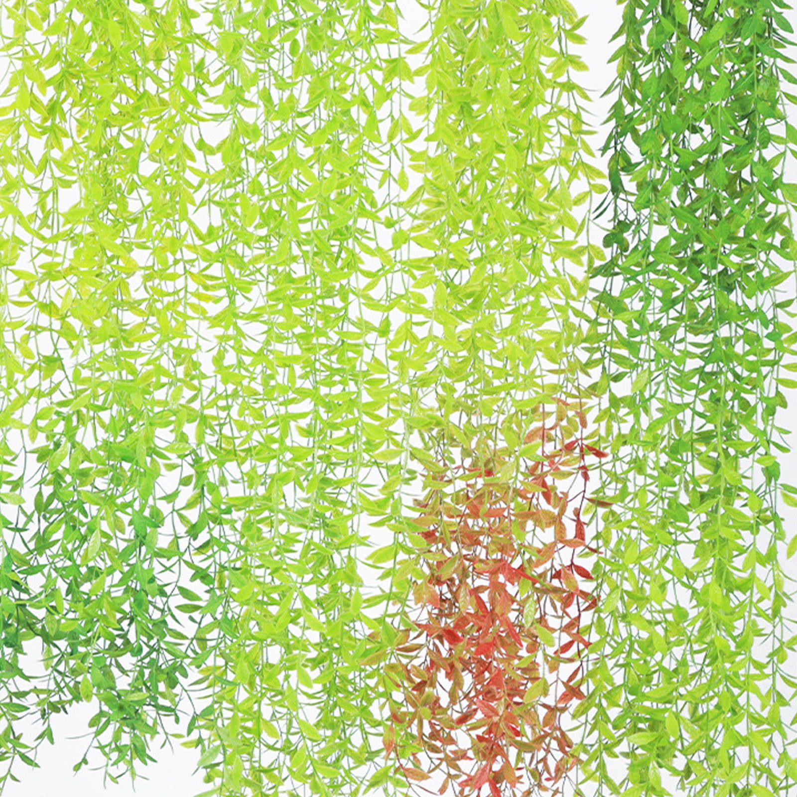 Artificial Wicker Leaf Rattan Garland | High Simulation Hanging Osier ...