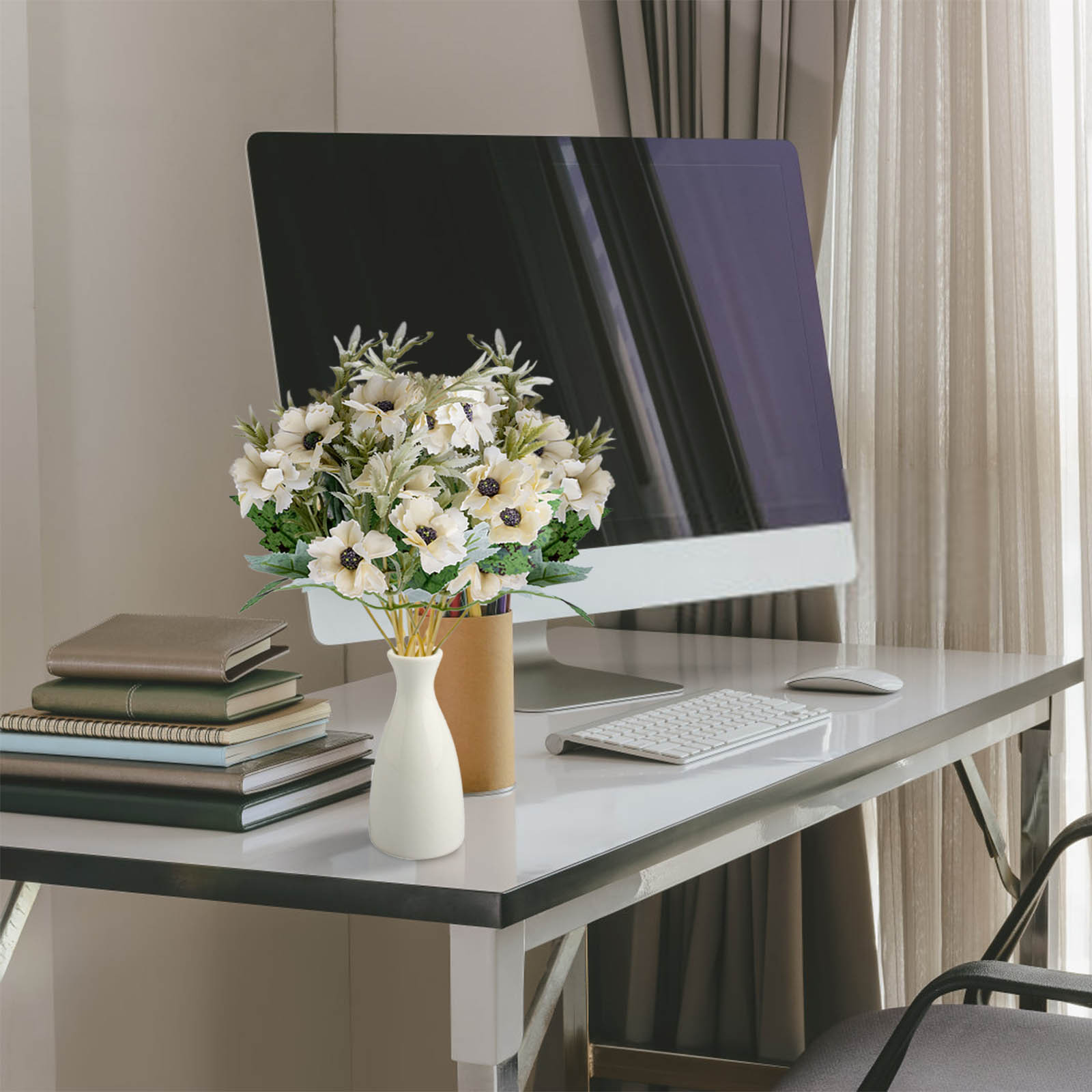 Artificial Wildflowers Flowers, Fake Silk Flowers Summer Flowers ...
