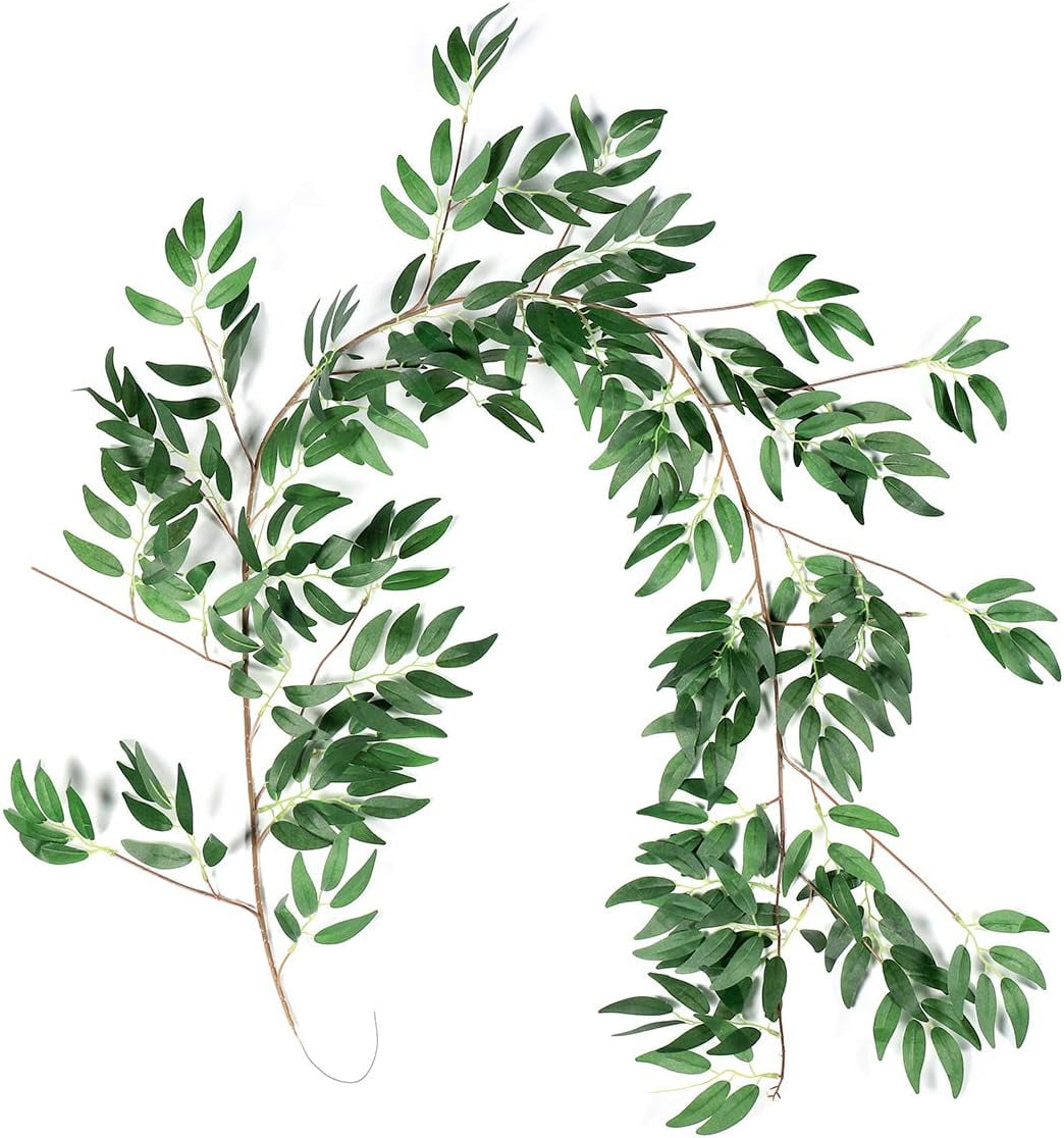 Artificial Willow Vines With Realistic Greenery, Flexible Willow Vine ...