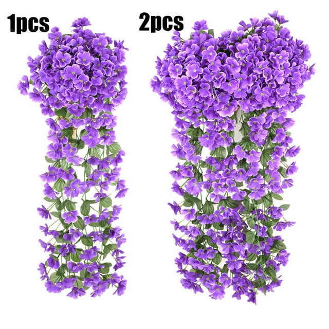 Artificial Wisteria Fake Flowers Vine For Hanging Basket Wedding ...