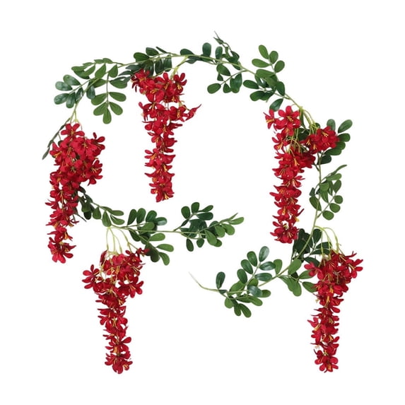 Artificial Wisteria Forsythia Garland 70.9 Inch Plastic Flower Vine for ...