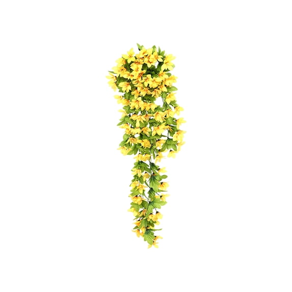 Artificial Wisteria Hanging Flowers 33.5 Inch, Silk Wisteria Garland ...