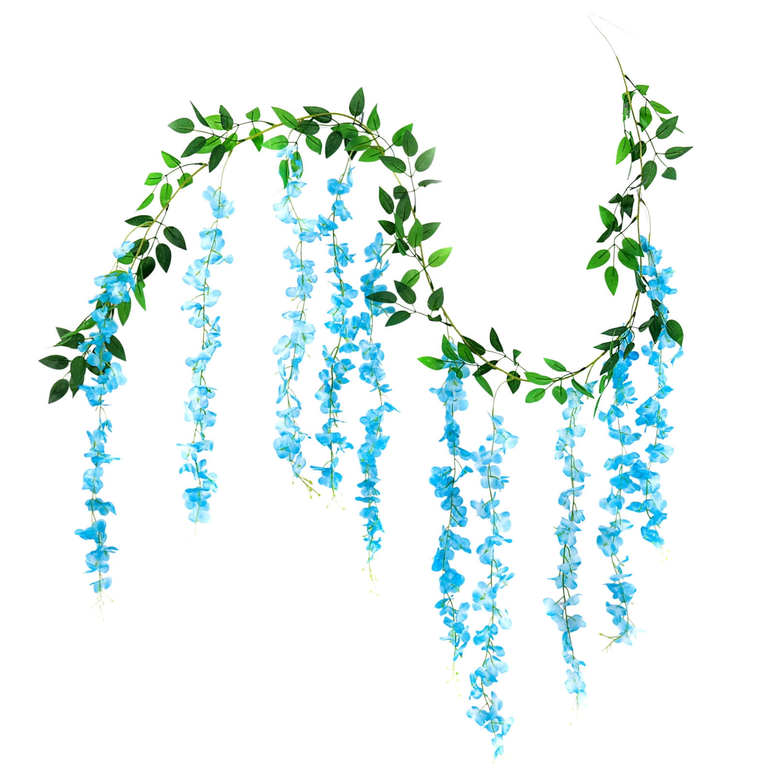 Artificial Wisteria Hanging Flowers, 6.56 Ft Fake Wisteria Flowers ...