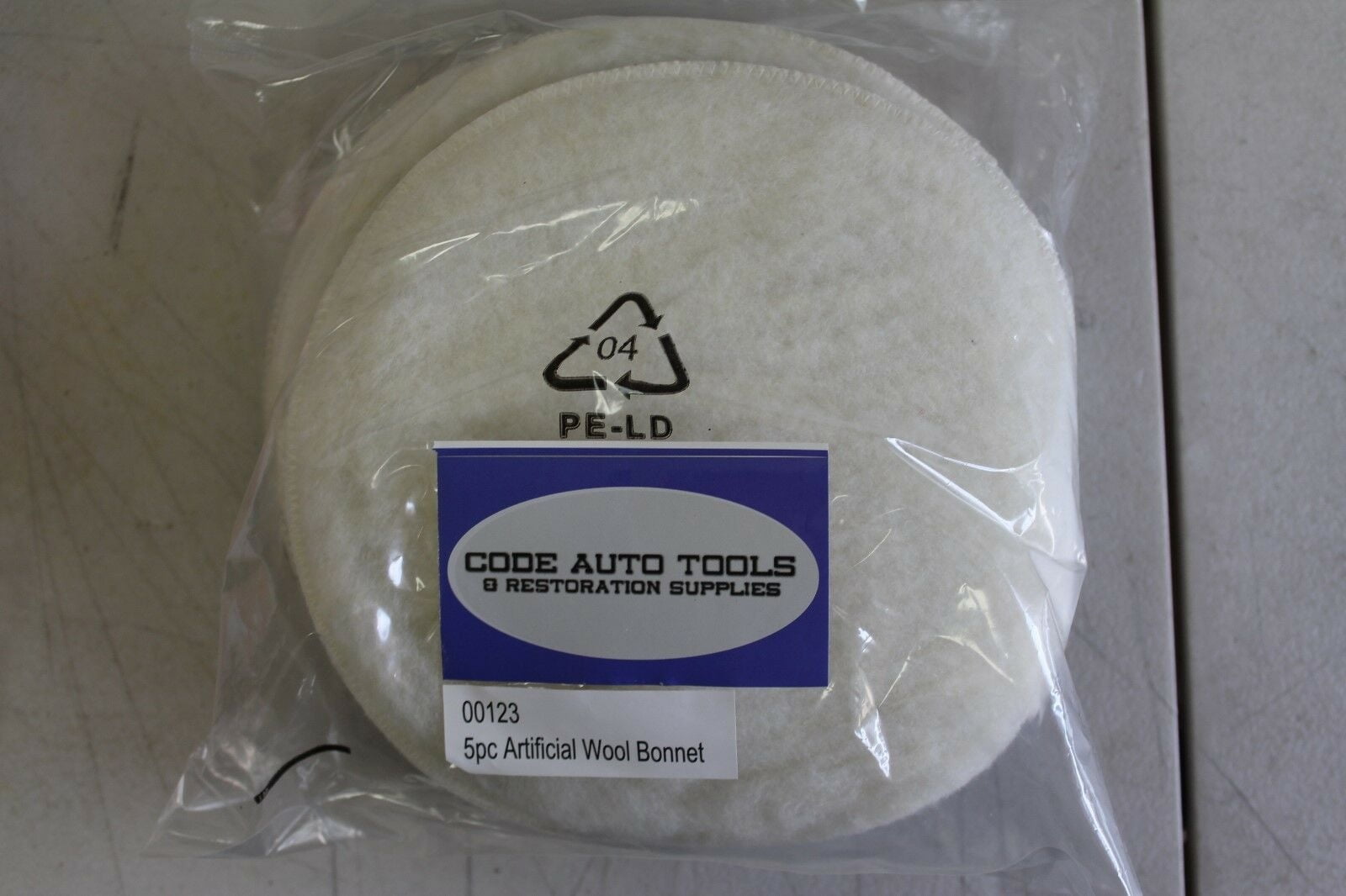 Artificial Wool Polishing Bonnets Pack of 5 7" - Code Auto Tool and ...