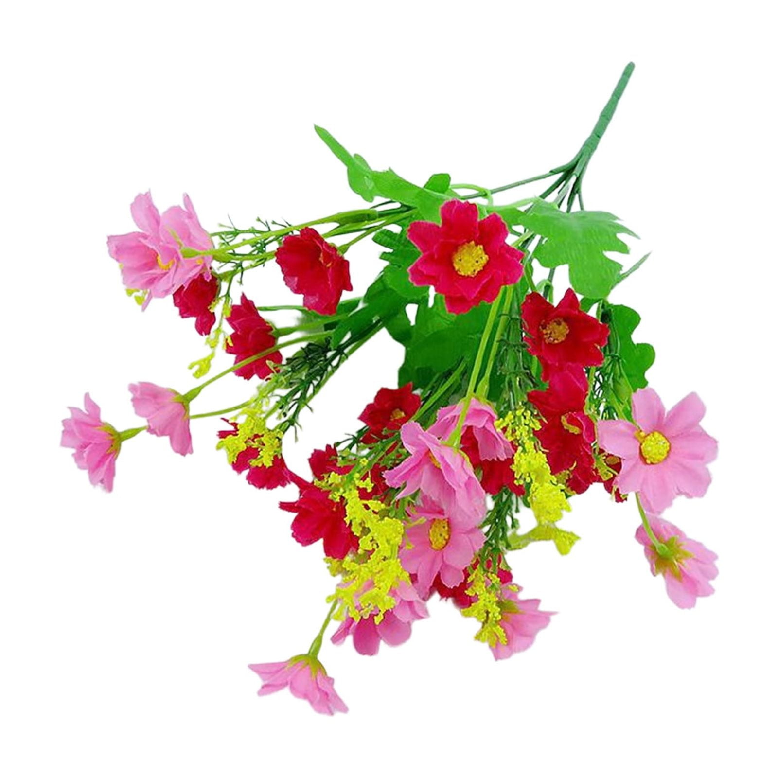 Artificial Zou Chrysanthemum Bouquet - 28-Head Jump Orchid Faux Flower ...