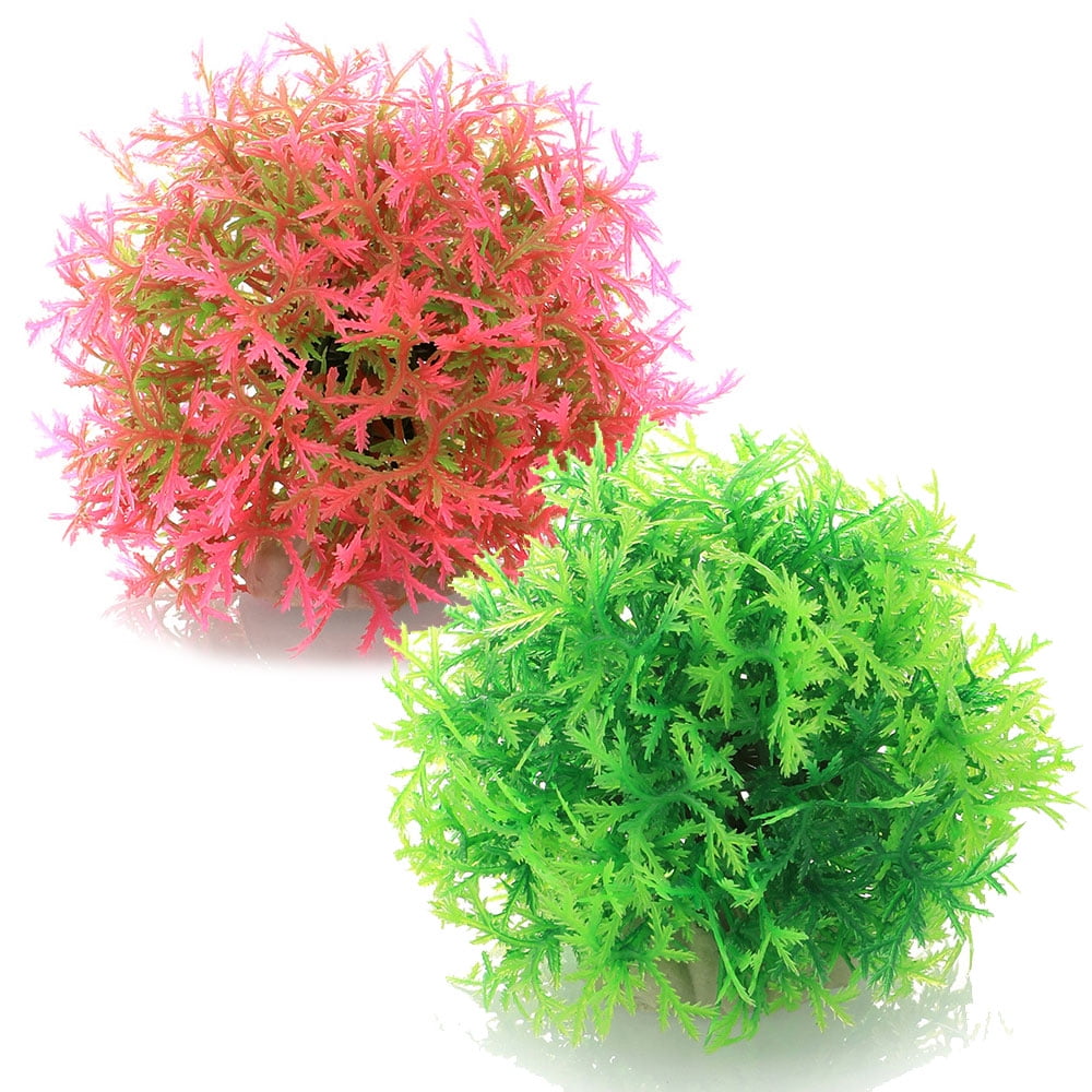 Artificial flower balls, haystacks, plastic decorations for fish s, and ...