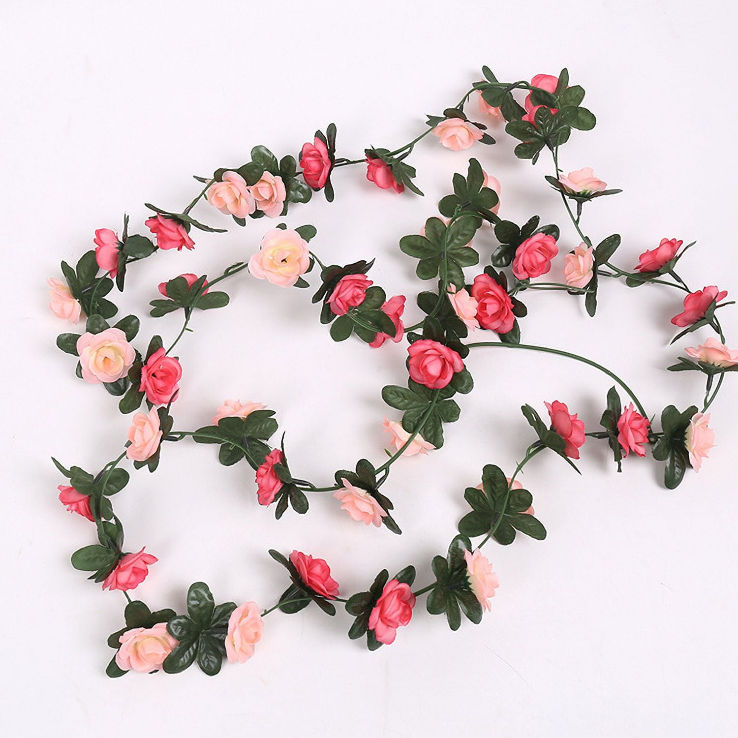 Artificial flower rose rattan silk flower artificial flower plastic ...