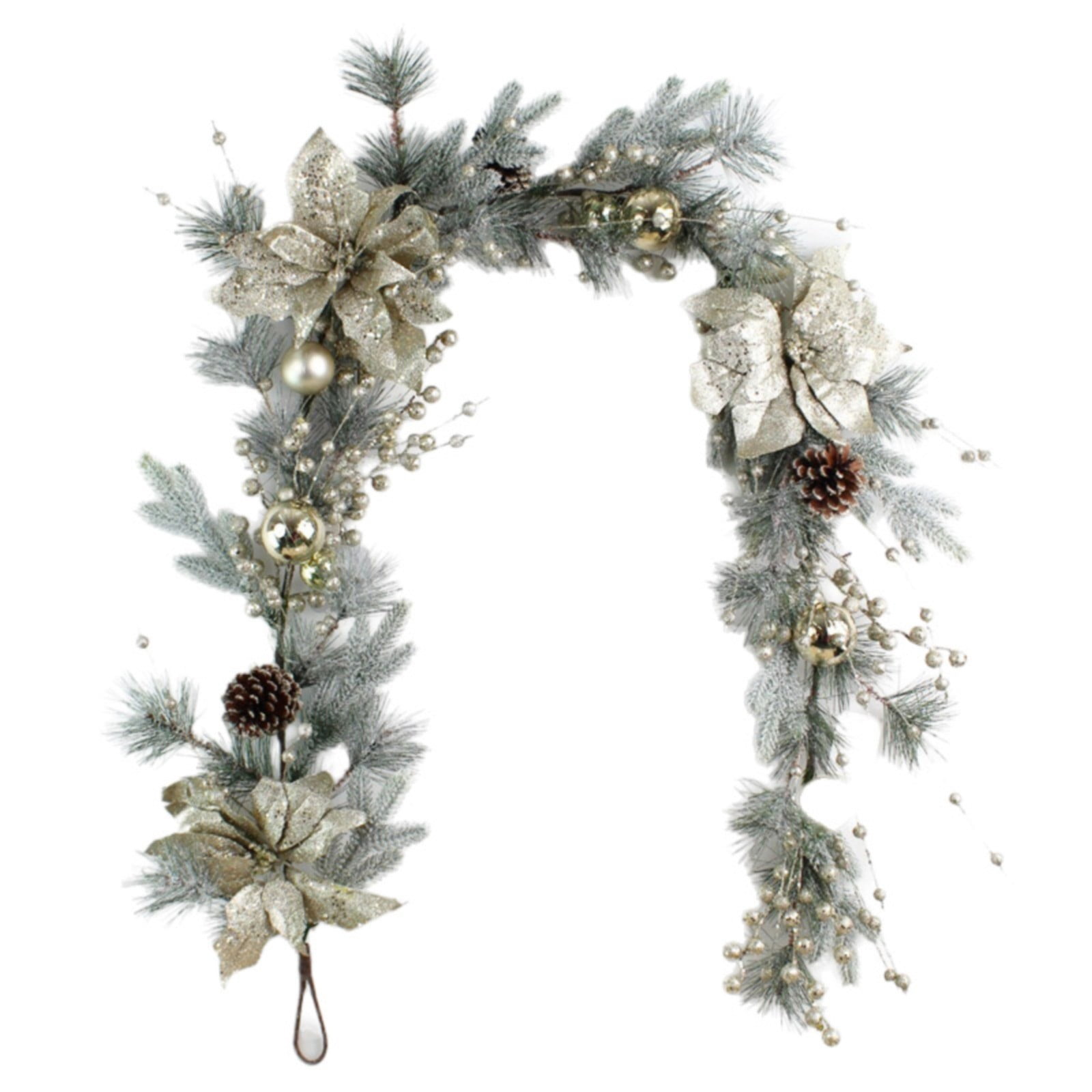Artificial flowers Christmas Garland Rattan Lintel Upside Down Tree ...
