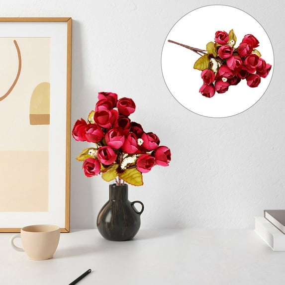 Artificial flowers,Realistic Flowers Centerpiece Artificial Flower Rose ...