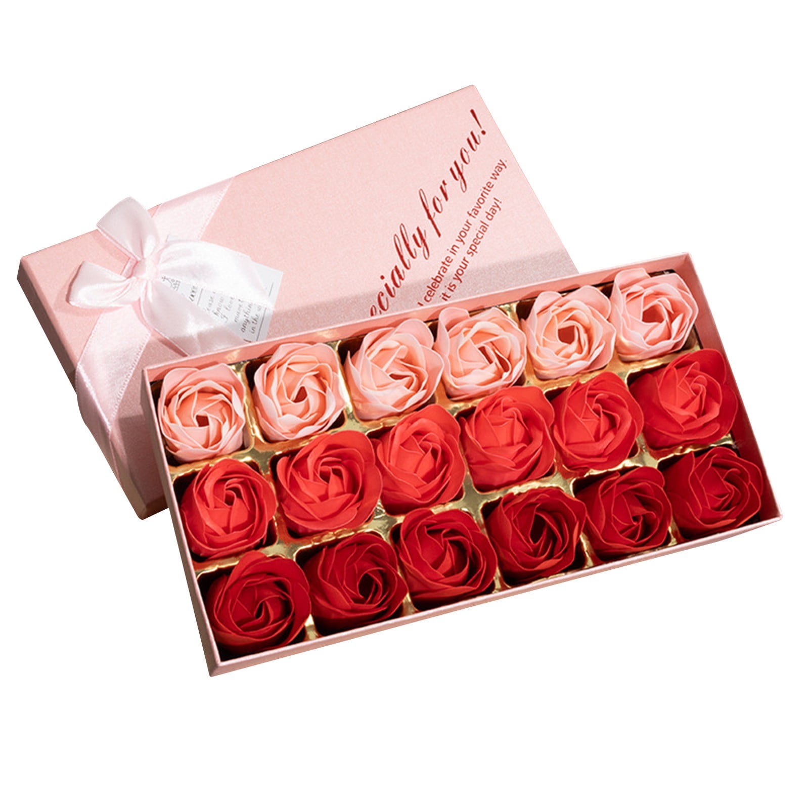 Artificial flowers Valentine's Day 1 Box(18Pcs) Floral Scented Soap ...