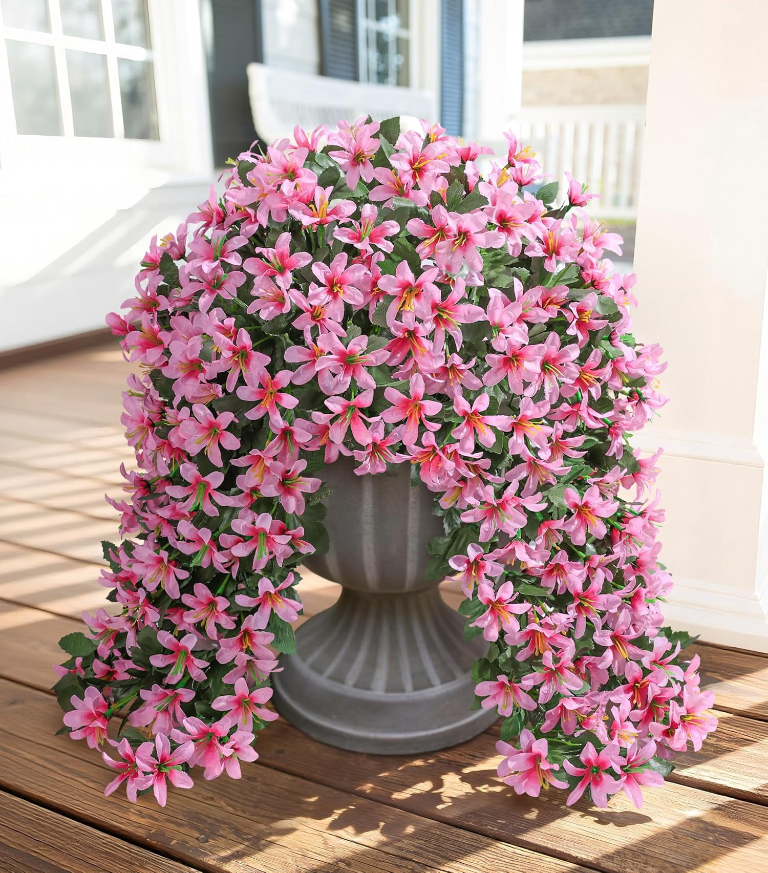 Artificial for Outdoors Decoration, 2 count Faux Lily Flower Vines for ...