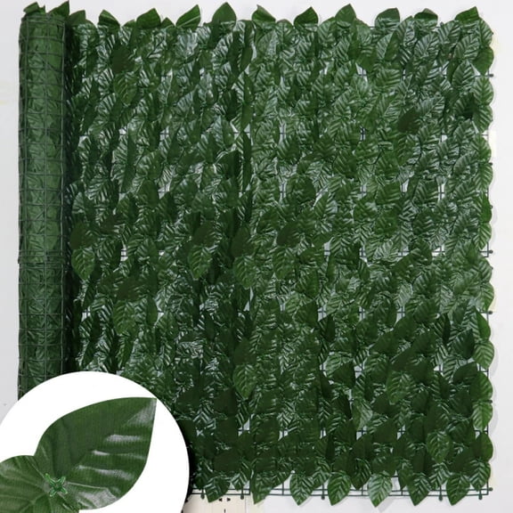 118 '' Artificial Faux Ivy Leaf Privacy Fence Screen Panel Wall Hedge ...