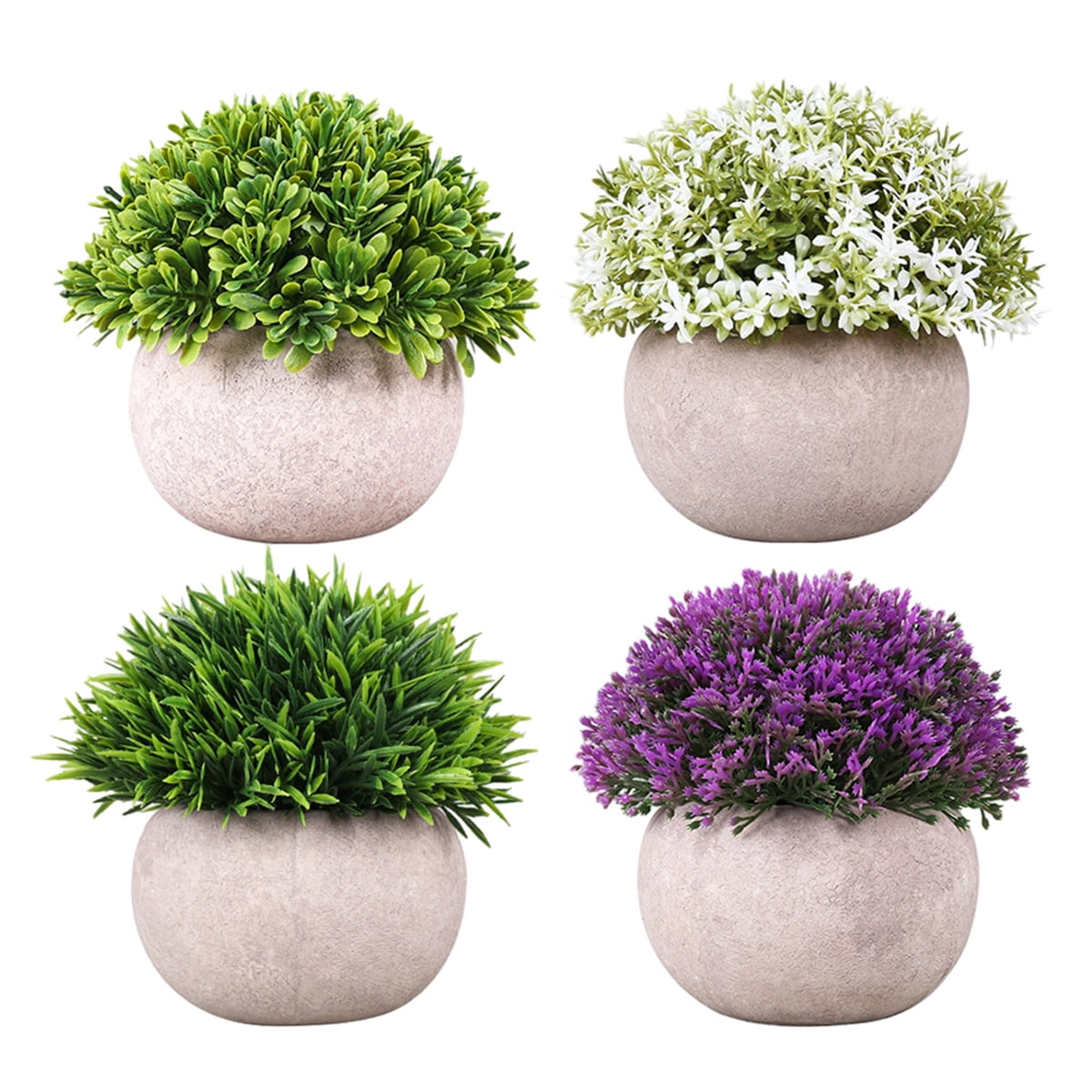 Artificial plants Potted grass/Small artificial green plants/Mini ...