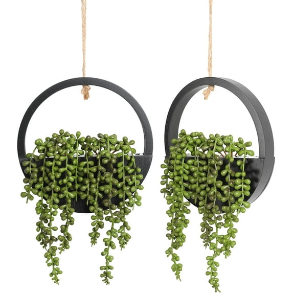 Artificial succulent plant hanging potted plant, suitable for indoor ...