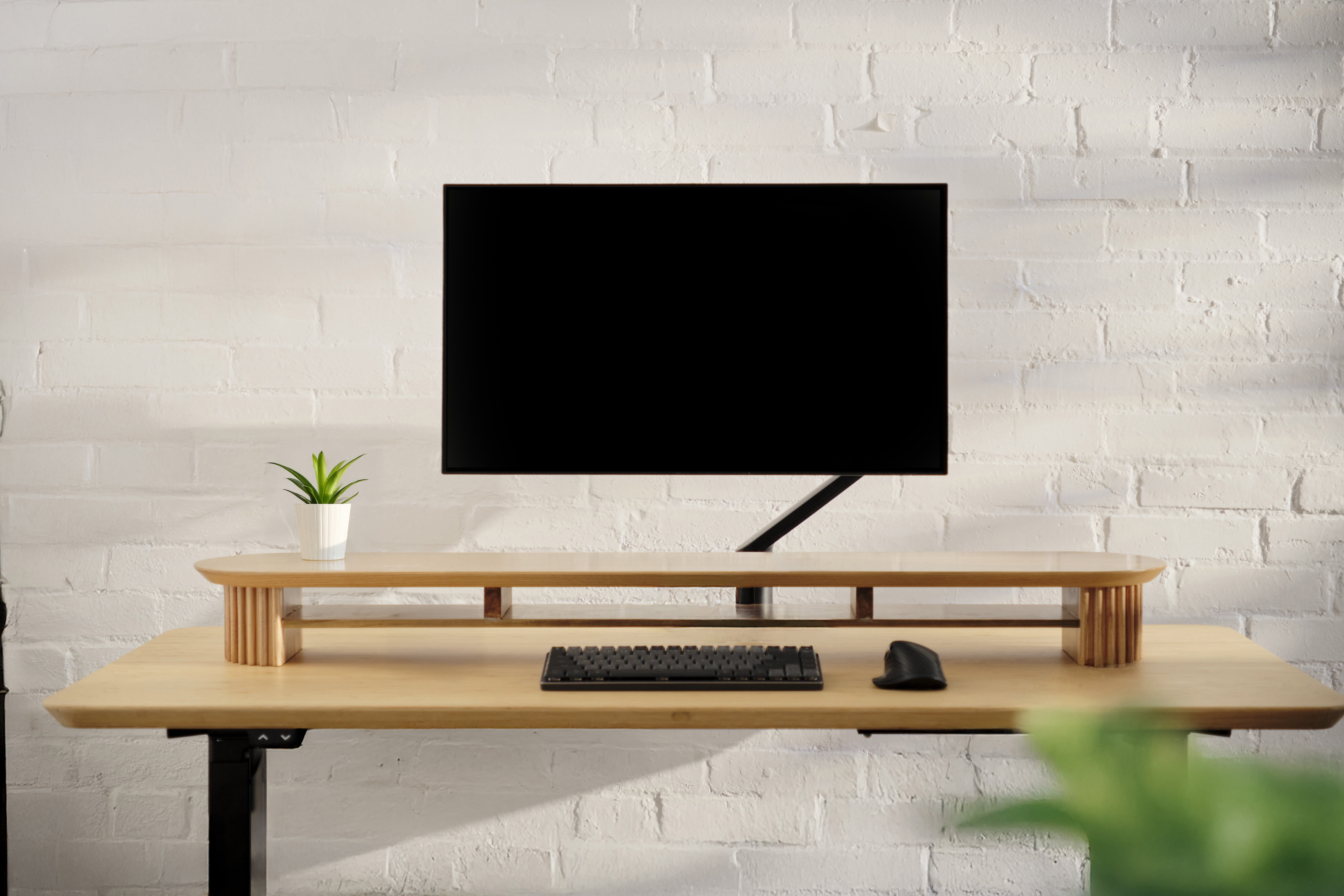 Artiforms Horizon Monitor Stand - 46 Inch Large Solid Wood Riser for ...