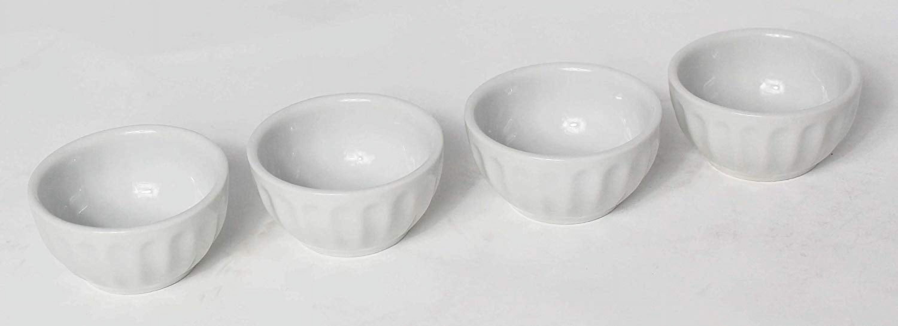Artika 2-Oz Glazed Porcelain Appetizer Bowls | Ridged Design, Mini ...