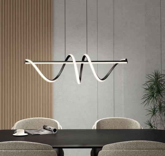 Artika Coda Integrated LED Pendant Light Fixture, 5 Selectable Light ...