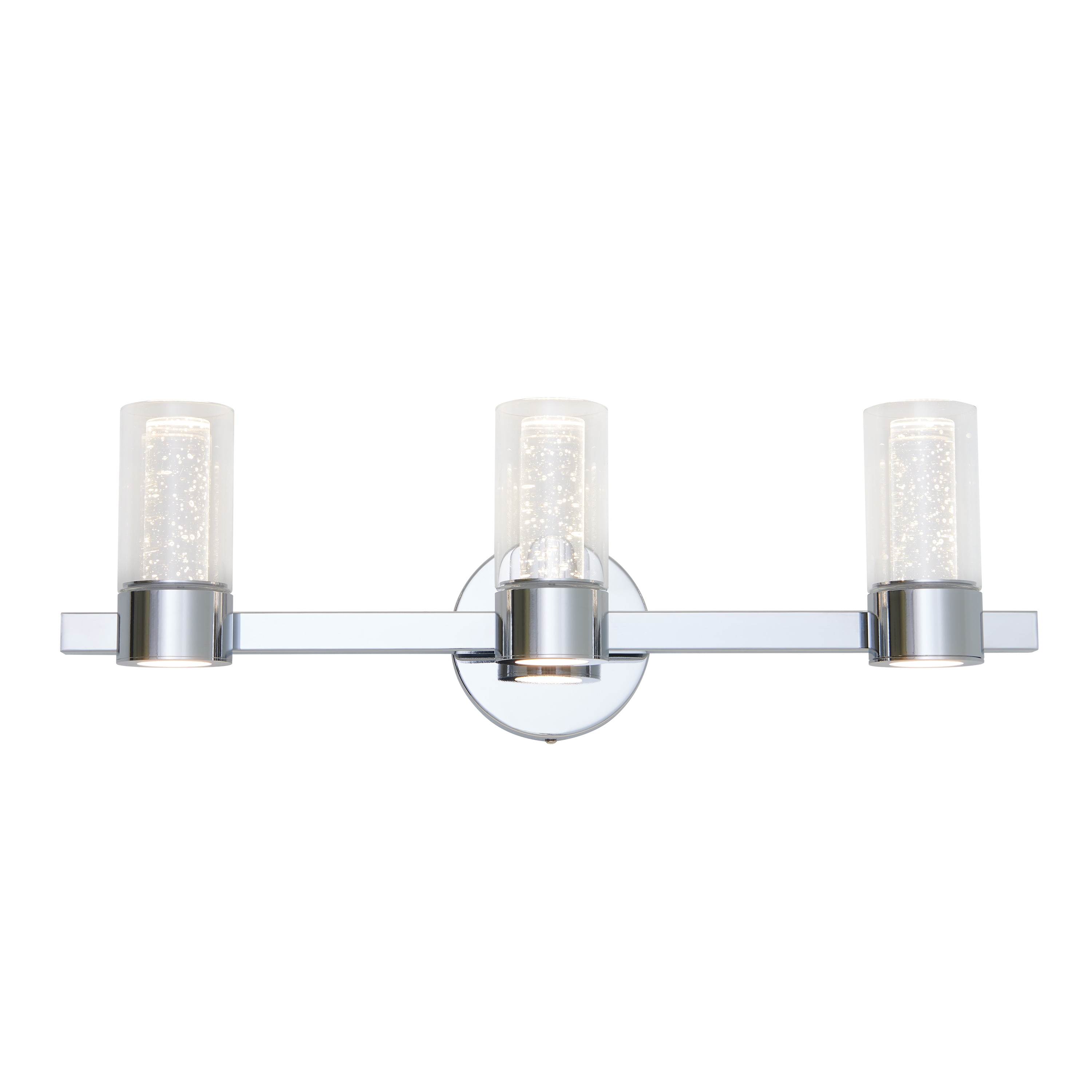 Artika Essence 27" 3-Light Chrome LED Modern Bath Vanity Light Bar for ...
