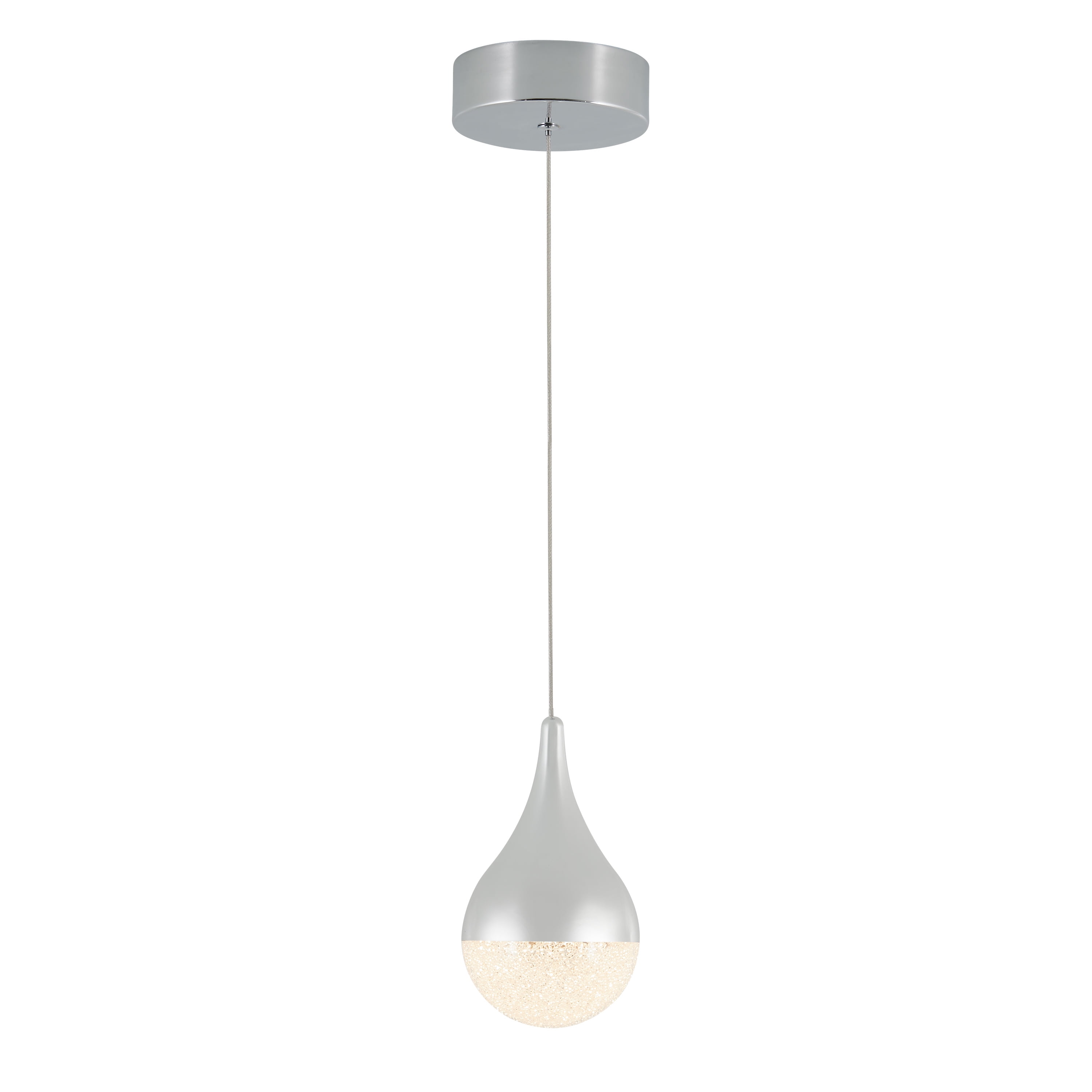 Artika Glitzer Integrated LED Pendant Light Chrome - Walmart.com