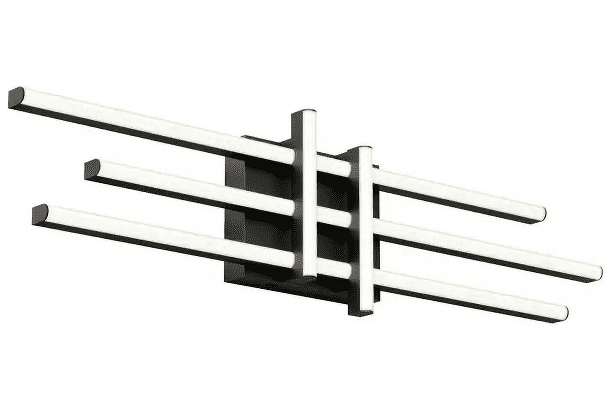Artika Grid 27 in. 1-Light Matte Black Modern Integrated LED 3 CCT ...