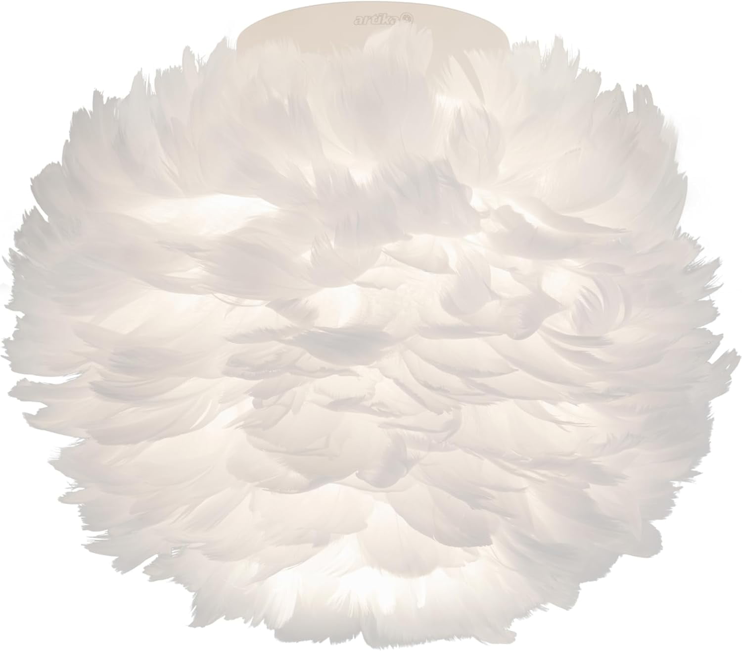 Artika Plume 12W LED Modern Ceiling Light Fixture Flush Mount White ...