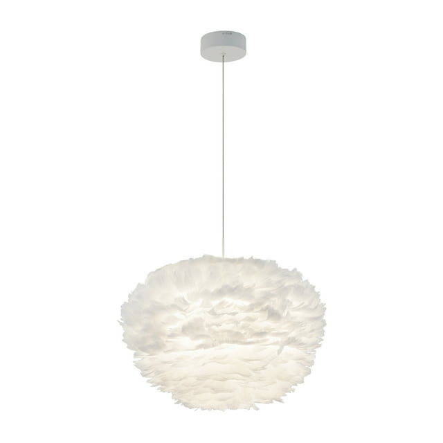 Free Shipping! Artika Plume 20 Inches Diameter Modern White LED Feather ...