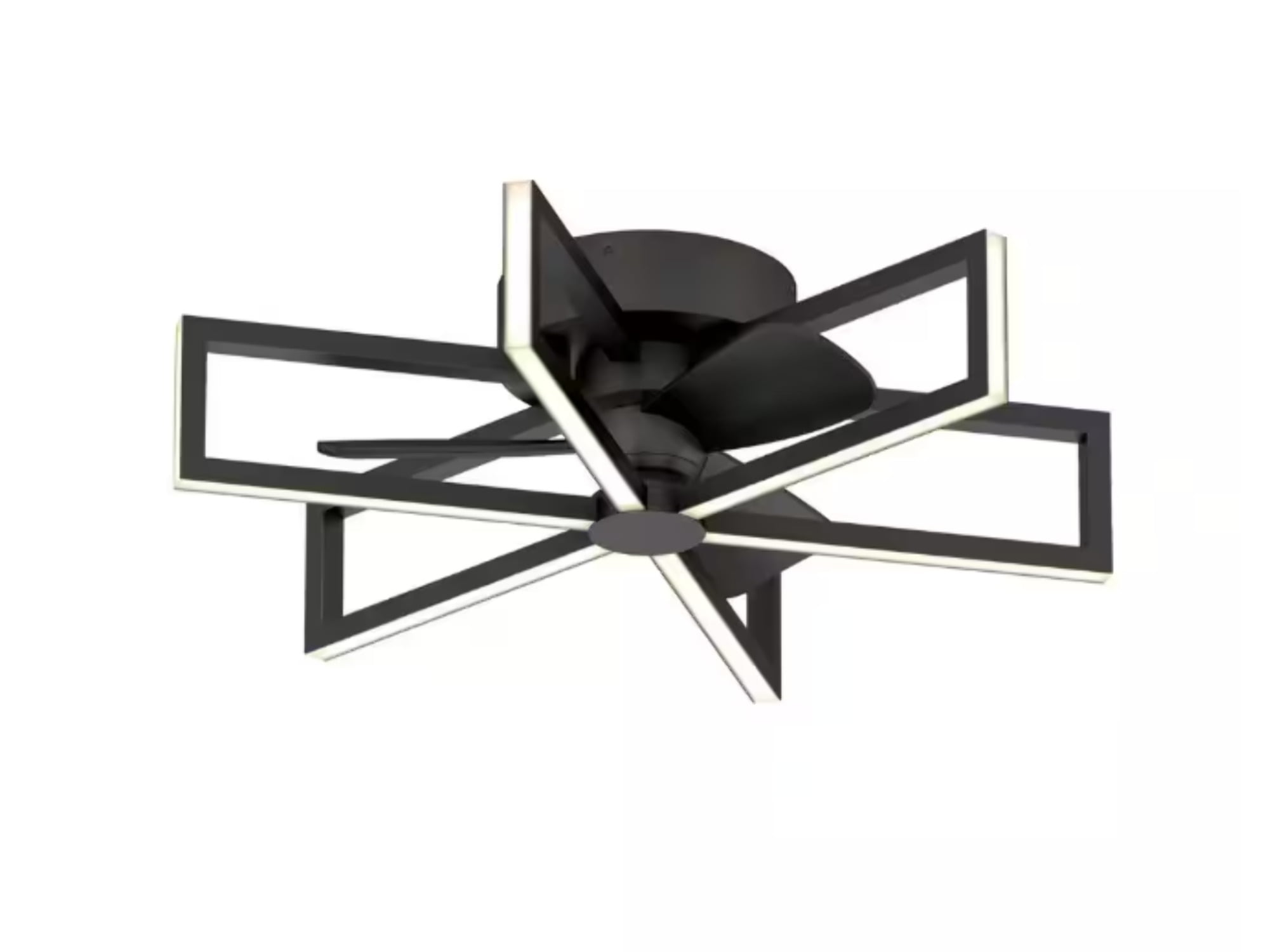 Artika Swirl 26 in. Indoor Black 8-Steps CCT 18.7 in. Integrated LED ...