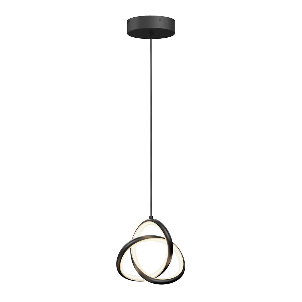 Artika Zephyr 1 Light Modern LED Pendant 3 CCT Black - Walmart.com