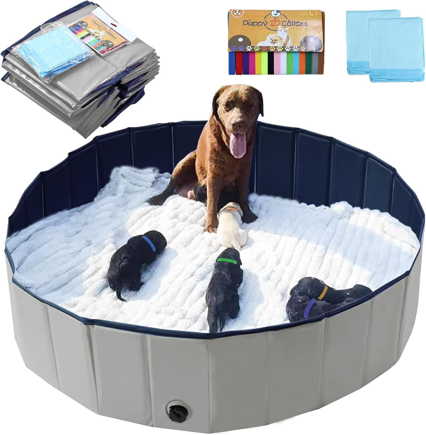 Artilife Dog Whelping Box Pool,Whelping Box for Dogs Birthing,Welping ...