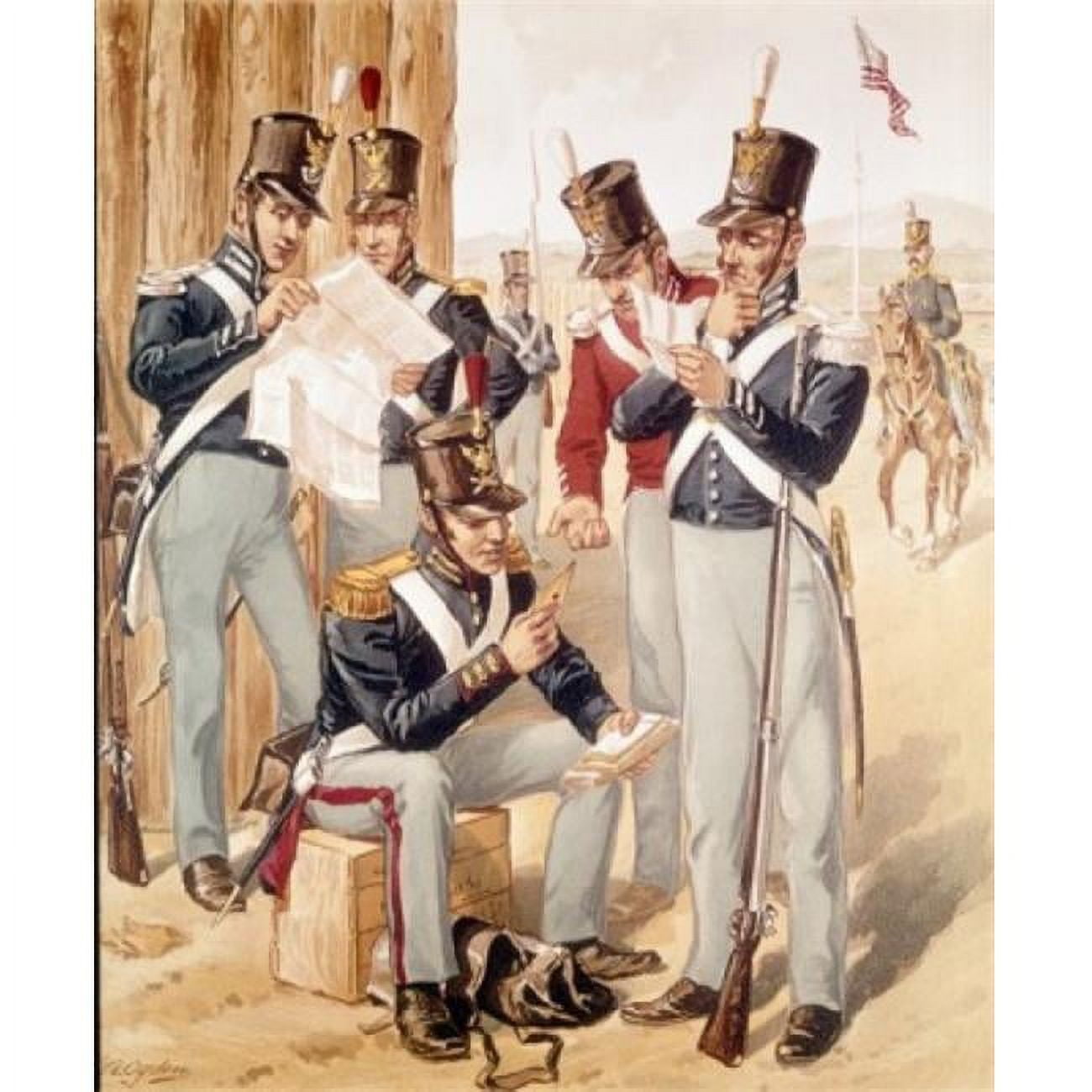 Artillery Infantry Dragoon Full Dress 1835-50 Ogden Henry Alexander ...