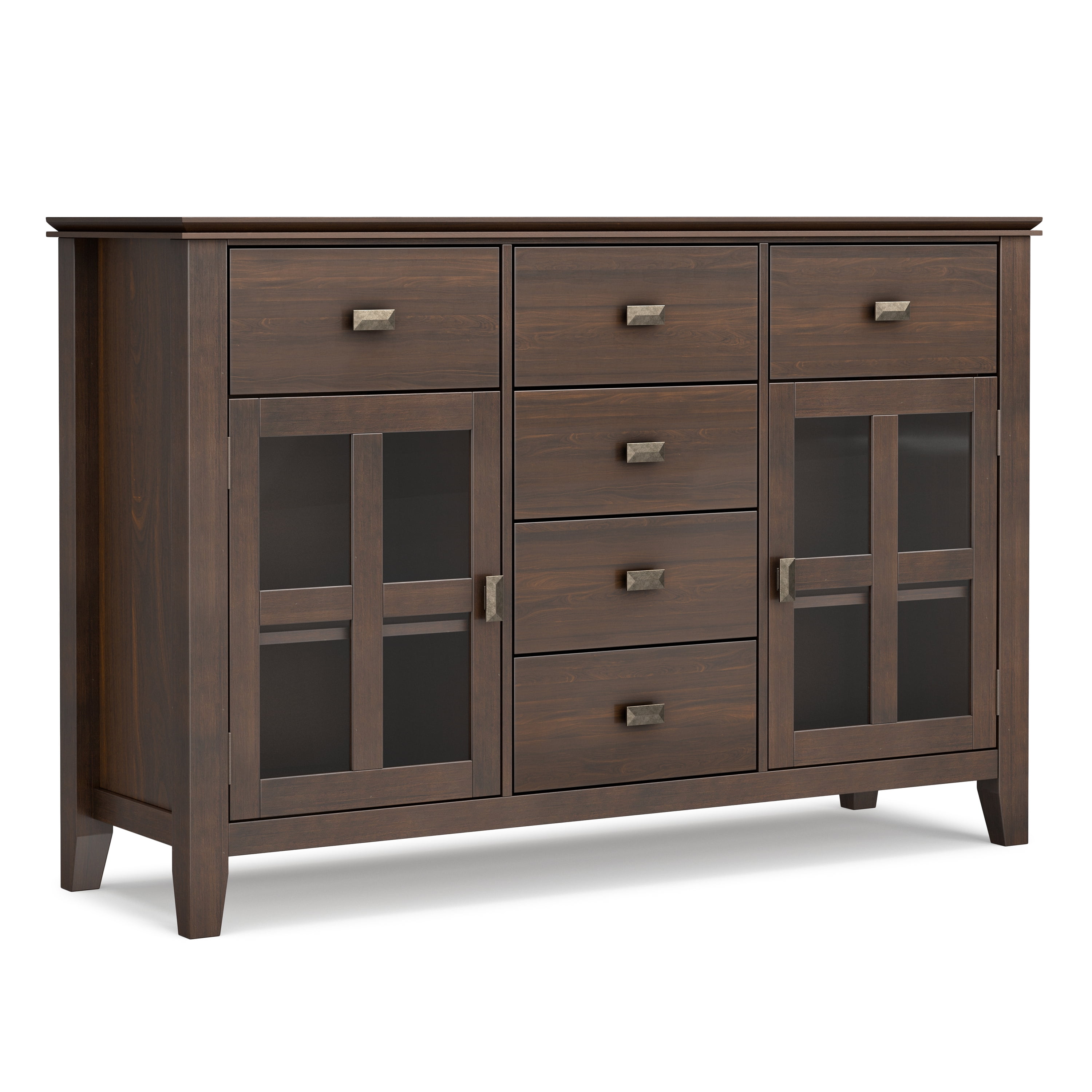 Simpli Home Artisan 60 inch Wide Solid Wood Transitional Sideboard ...