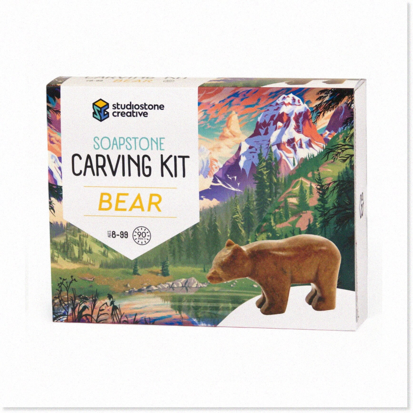 Artisan CarveCraft: DIY Soapstone Bear Sculpture Kit for Kids and ...