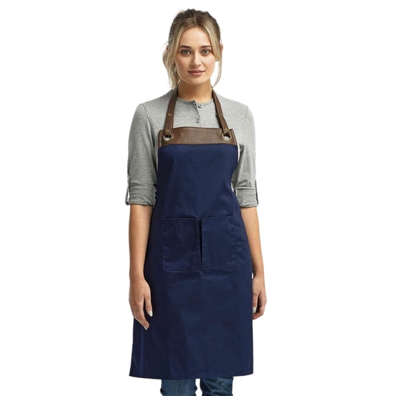 Artisan Collection by Reprime Espresso Bib Apron 65 Cotton/35 Polyester ...