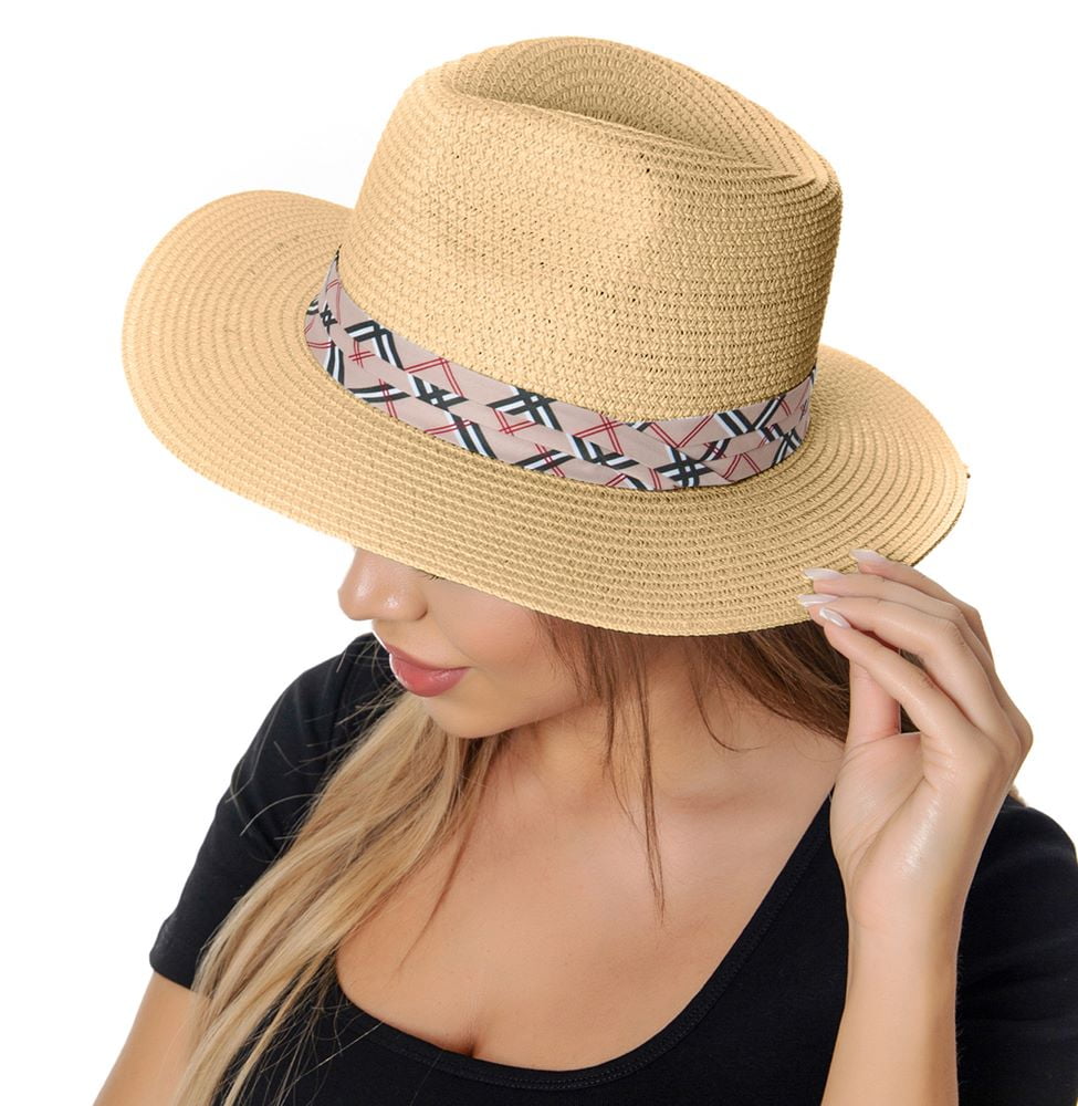 Artisan-Crafted Elegance: Handcrafted Fedora Hat with Haymarket Print ...
