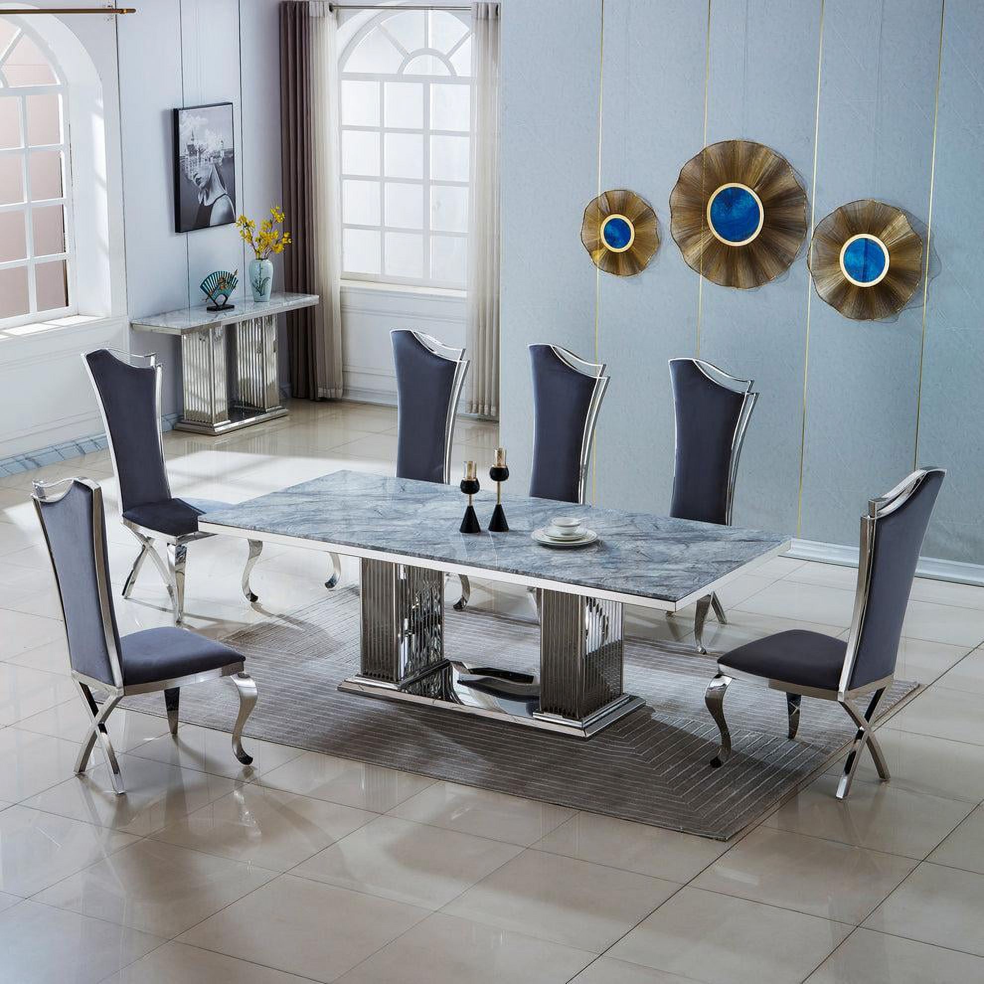Artisan Design Rectangular Dining Table 18 Mm Grey - Walmart.com