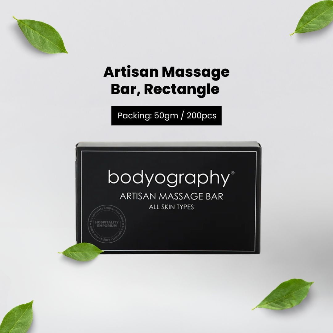 Artisan Massage Bar BODYOGRAPHY, Rectangle 50g, 200/cs - Walmart.com
