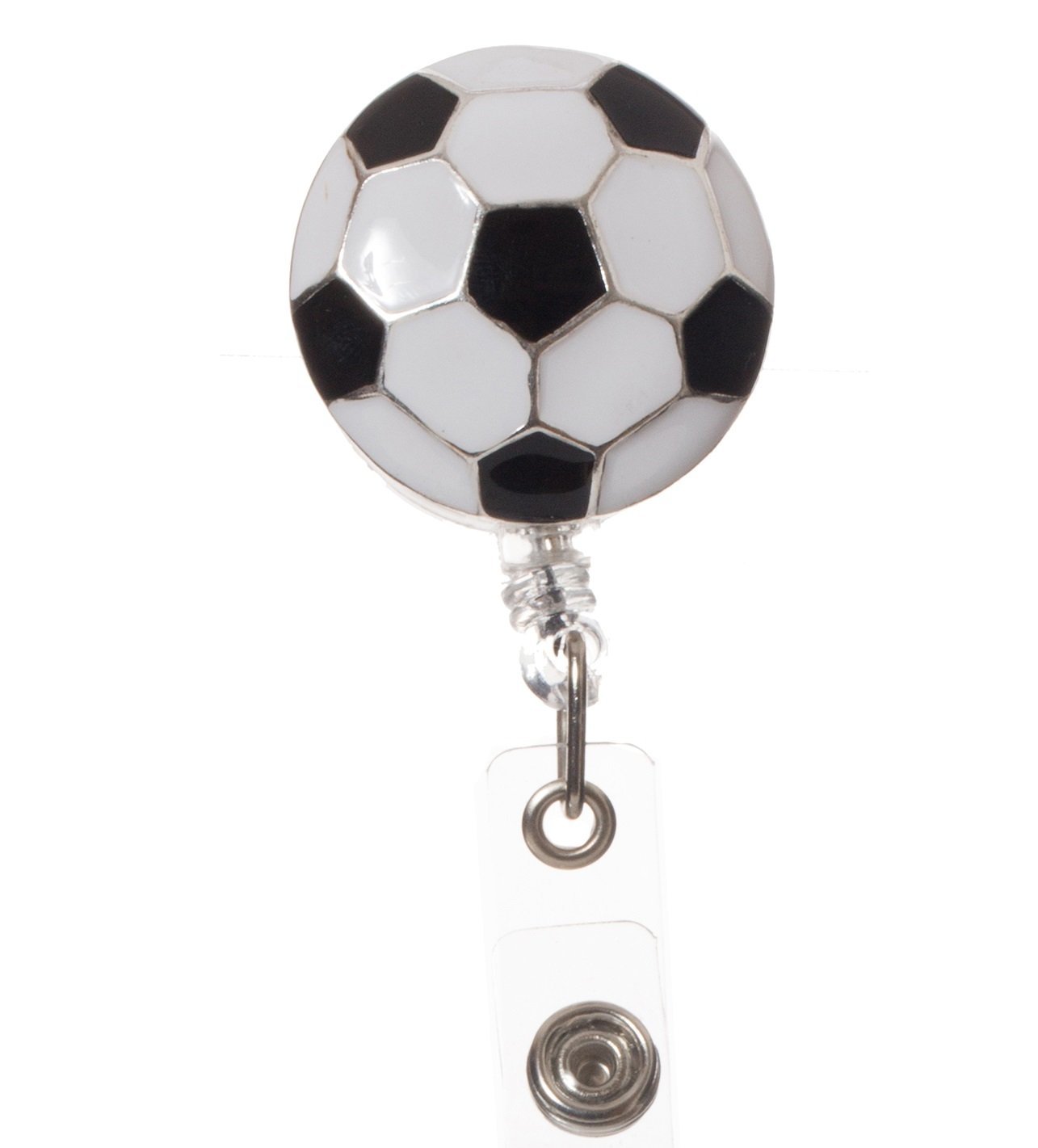 Artisan Owl - Soccerball Retractable ID Badge Reel with Clip for ...