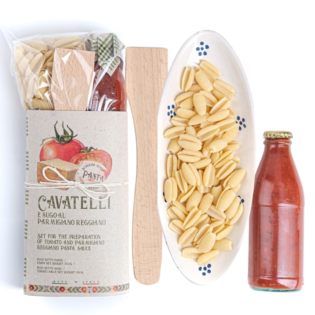 Artisan Pasta Gift Set - Cavatelli Pasta with Parmigiano Reggiano D.O.P ...