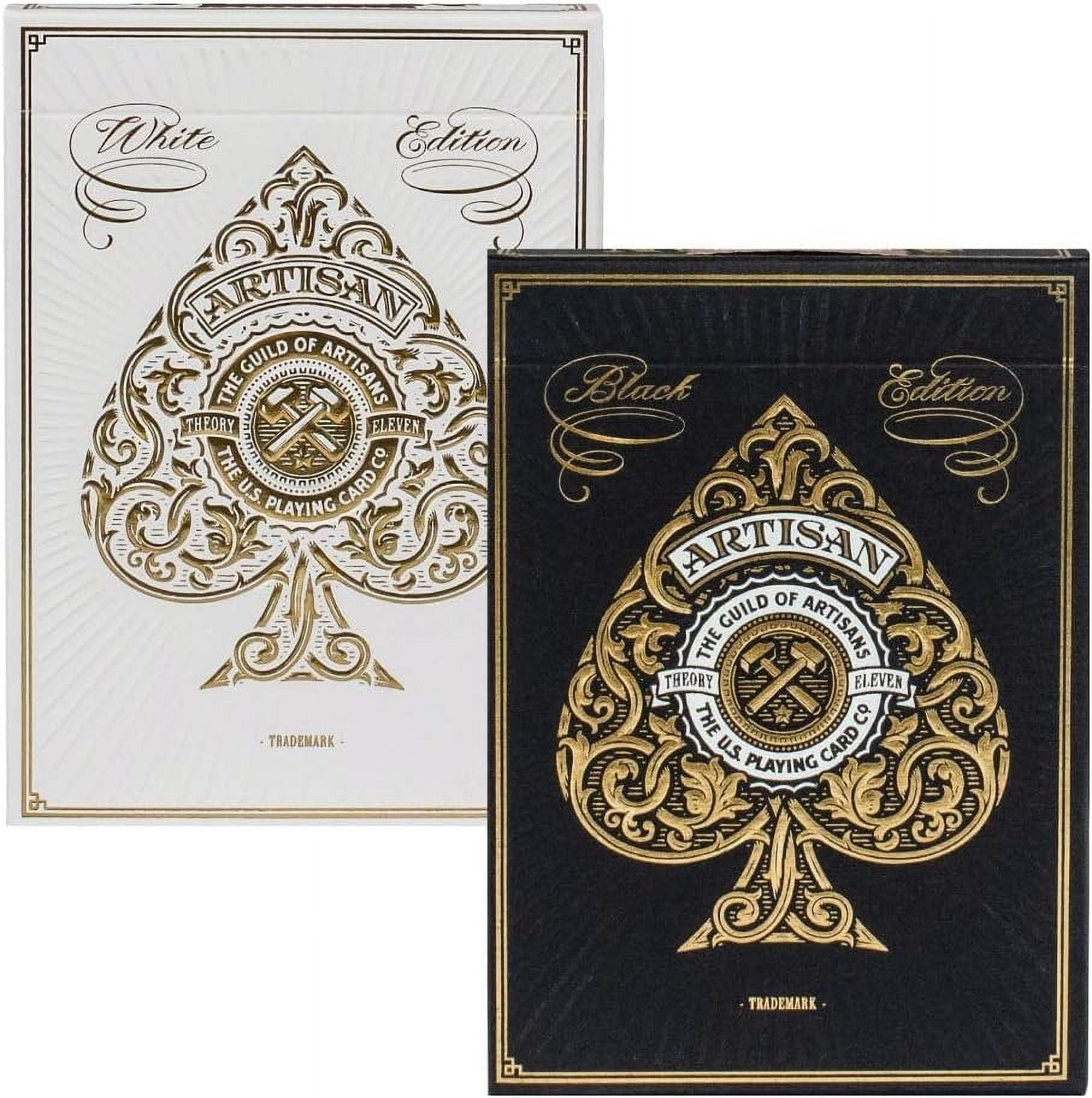 theory11 Artisan Premium Playing Cards Variety Pack, White and Black ...