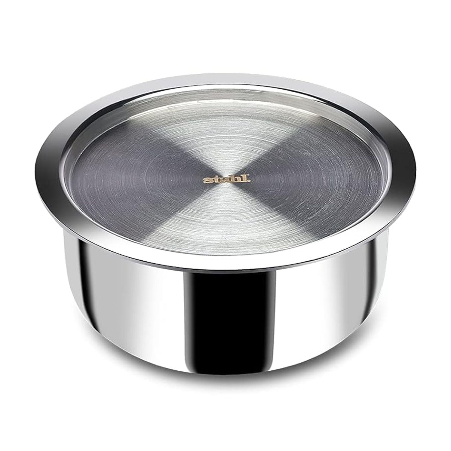Artisan Triply Stainless Steel Tope With Lid 14cm, 1 Liter | Silver ...