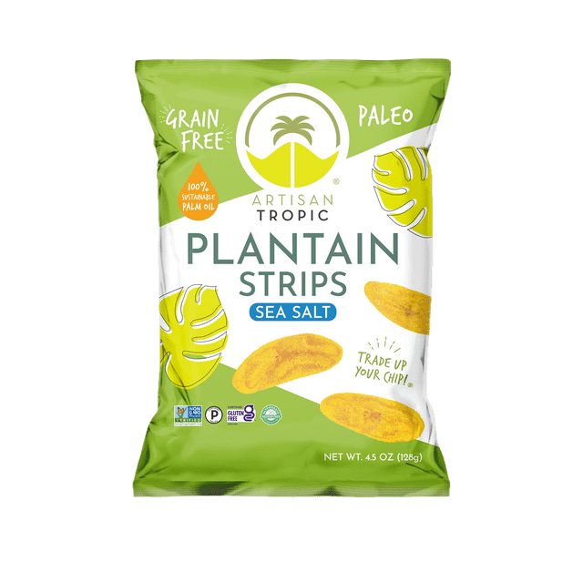Artisan Tropic, Family Pack Sea Salt Plantain Chips Snack Bags, 4.5 oz ...