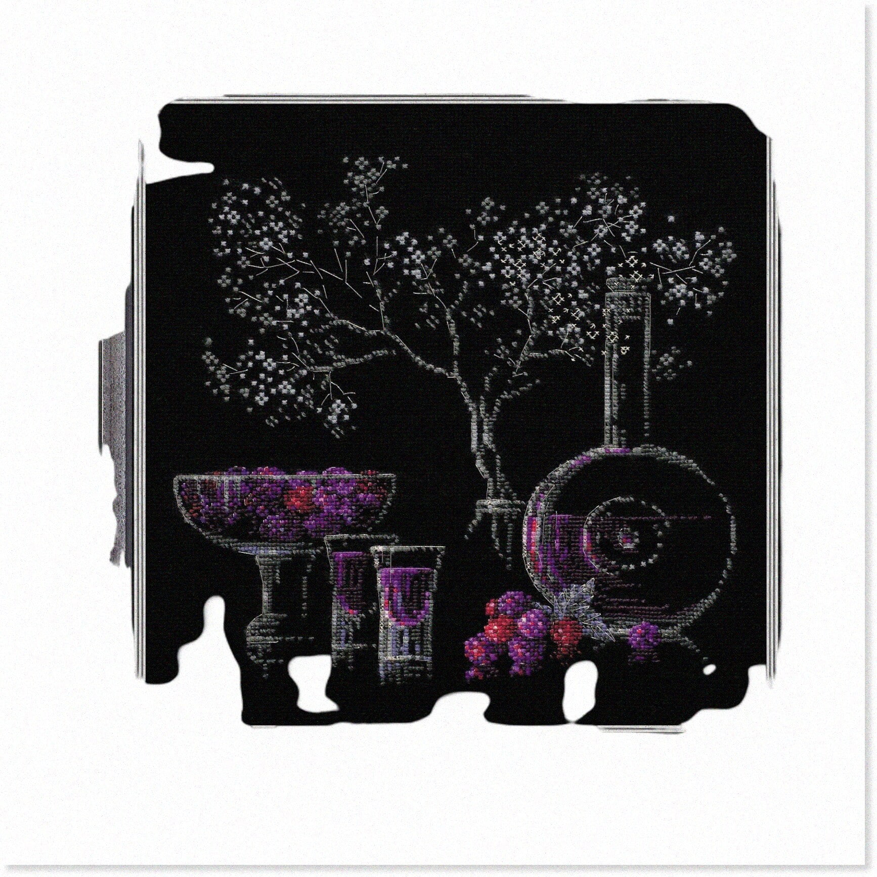 "Artisan's Palette: Liquor Luster Cross Stitch Kit - Captivating Still ...