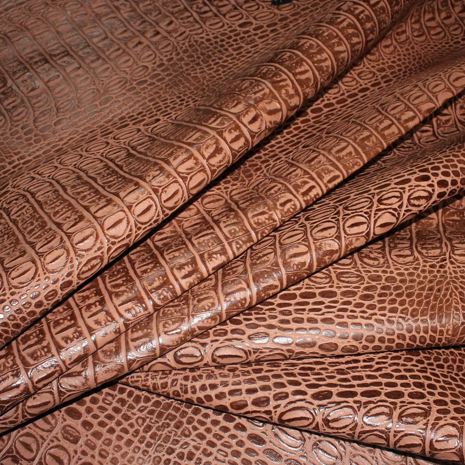 ArtisanCowhides Genuine Crocodile Embossed Cowhide Leather for Crafts ...