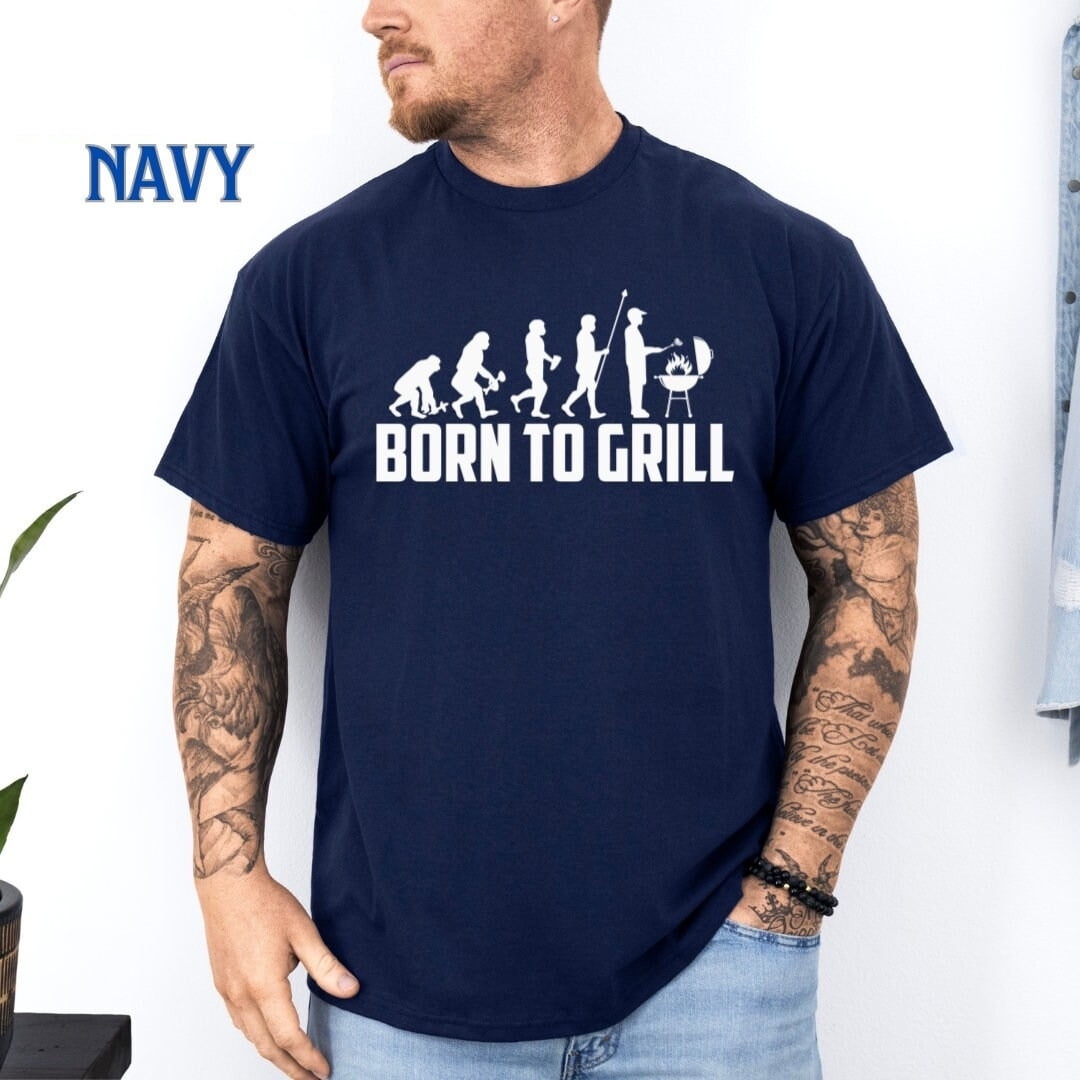 ArtisanVibesBoutiuqe Born to Grill Tee Shirt Funny Grill Tee Shirt for ...